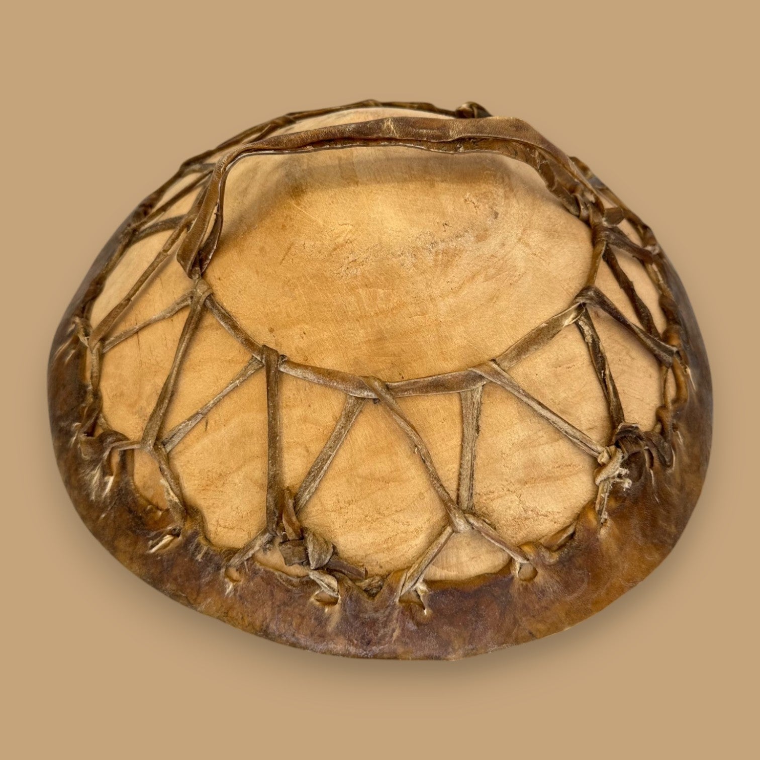 Rawhide Hand Drum – Traditional Indigenous Percussion Instrument ...